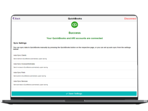 QuickBooks integration for ARI (Auto Repair Software)