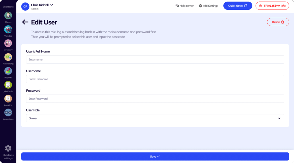 How to add multiple users to your ARI Profile - ARI