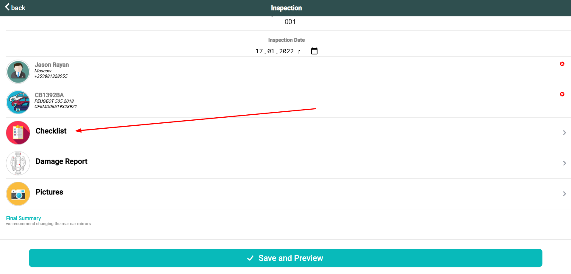 ARI (Auto Repair Software) update v9.9 - Inspections - ARI