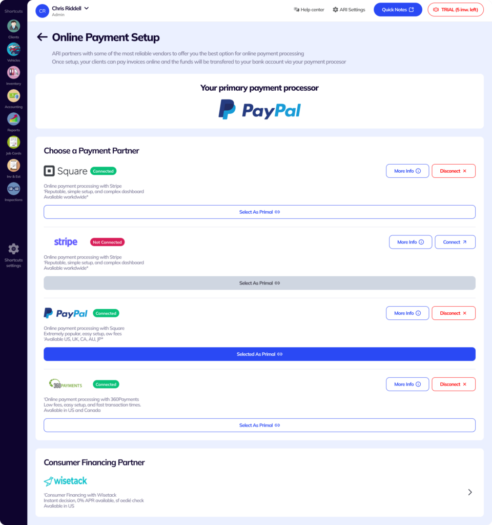 Payment Feature | ARI