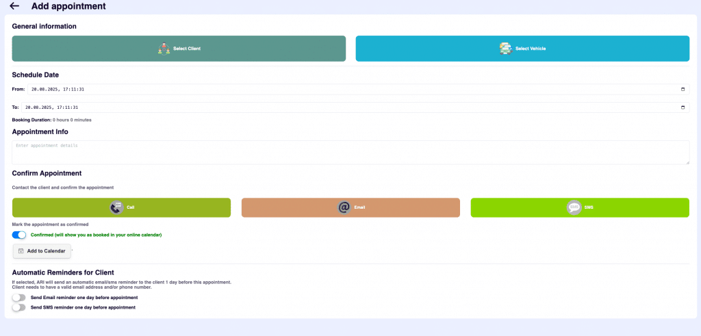 ARI Update Overview: Custom Services for AI Labor Guides, Quick Filter, Online Booking and ...